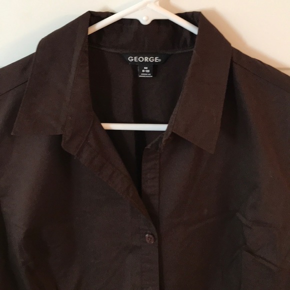 George | Tops | George Brown Button Down Collared Shirt | Poshmark